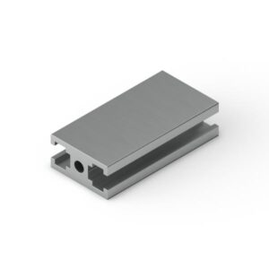 Perfil de Aluminio H Ranurado Lateral - PerfilesDeAluminio.Net